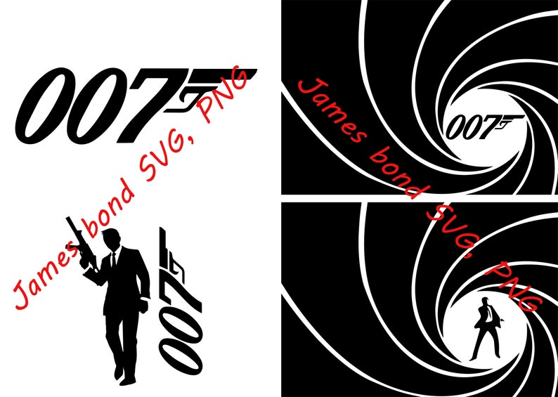 James Bond 007 Logo SVG PNG - Etsy