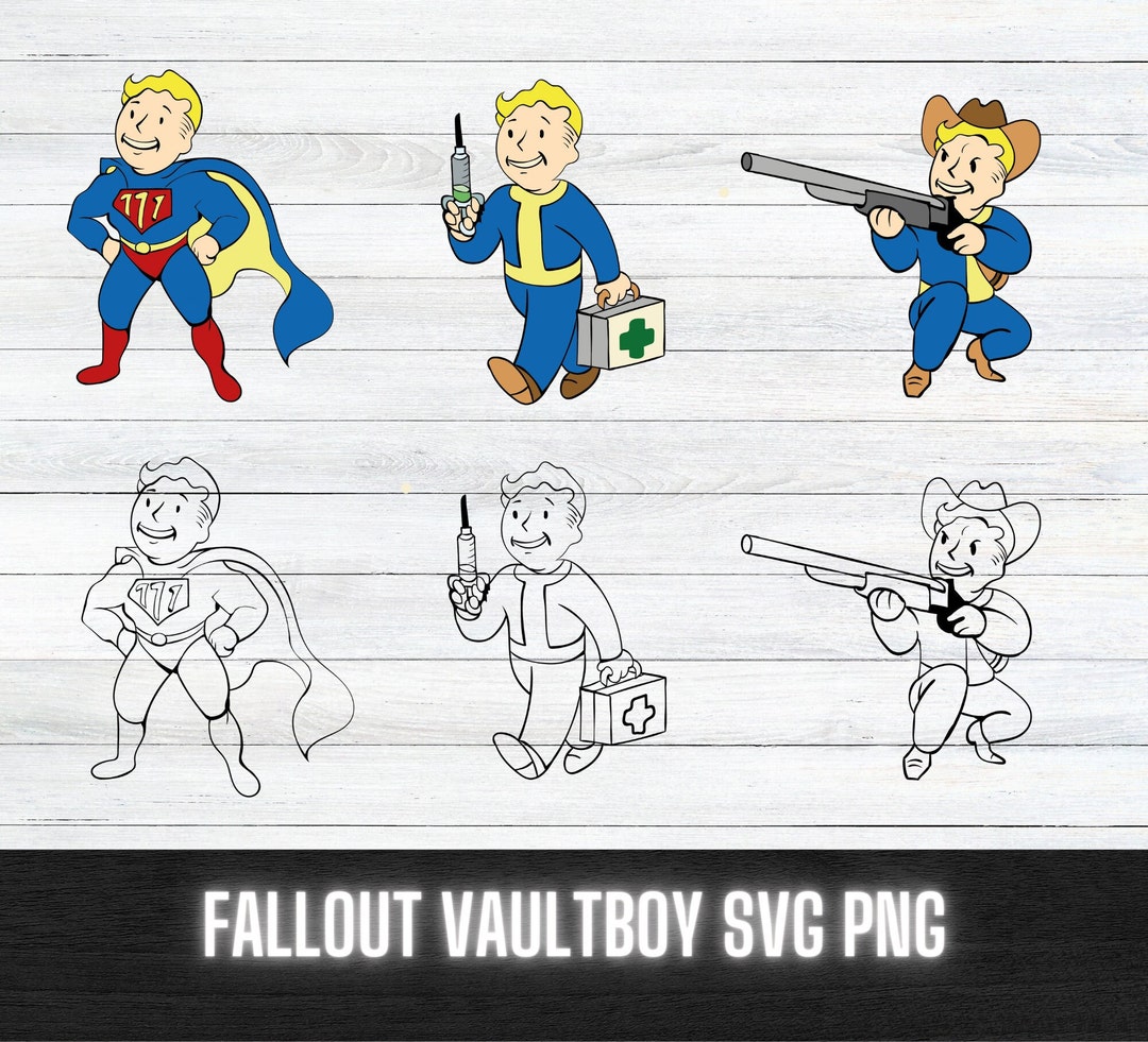 Fallout Vault Boy SVG PNG - Etsy