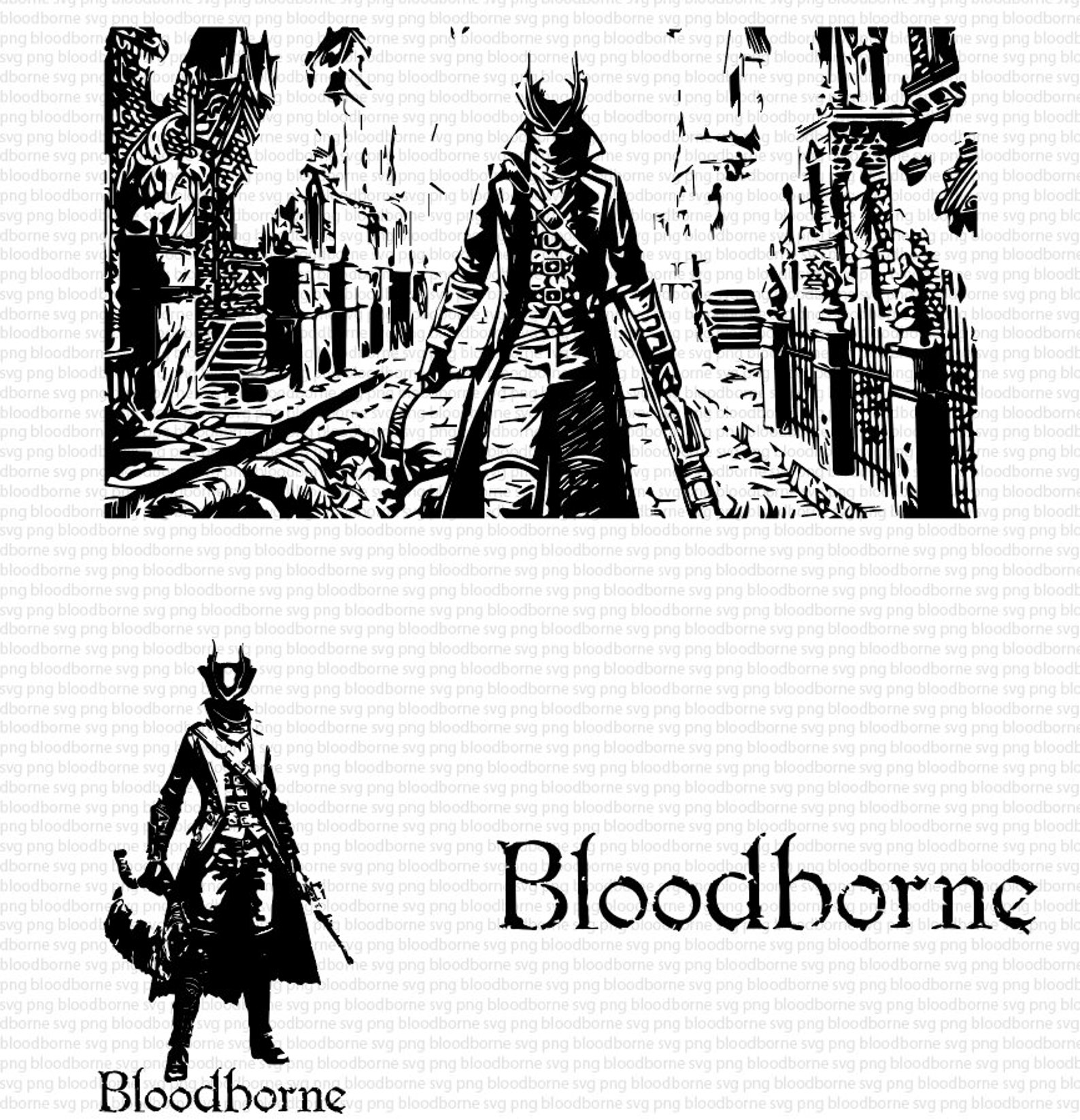 Bloodborne SVG PNG - Etsy