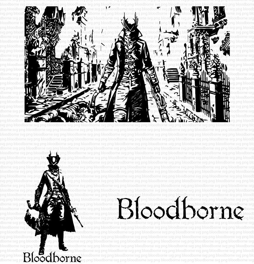 Bloodborne SVG PNG - Etsy