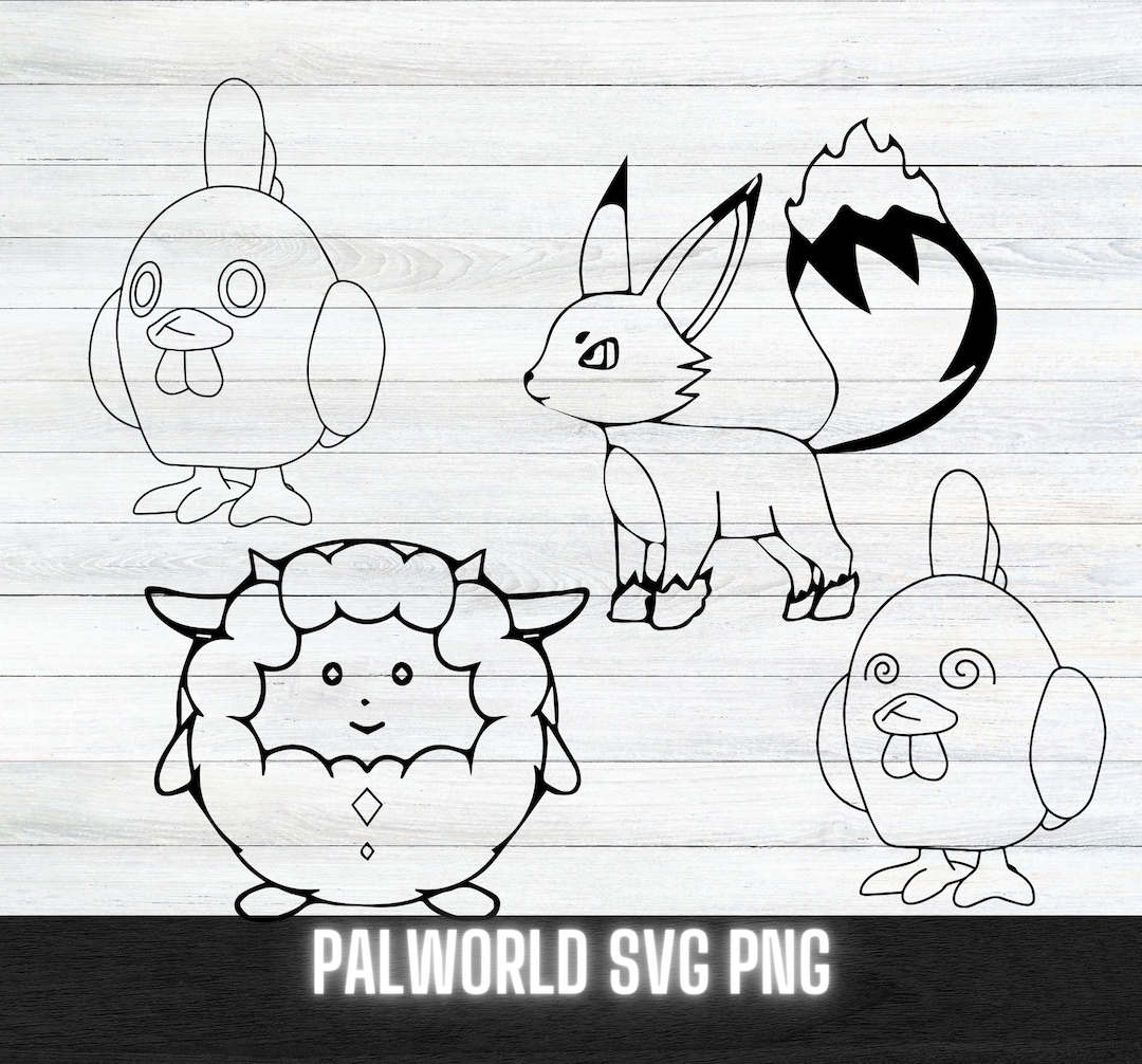 Palworld PNG SVG - Etsy