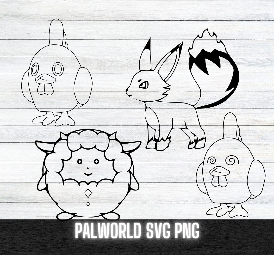 Palworld PNG SVG - Etsy