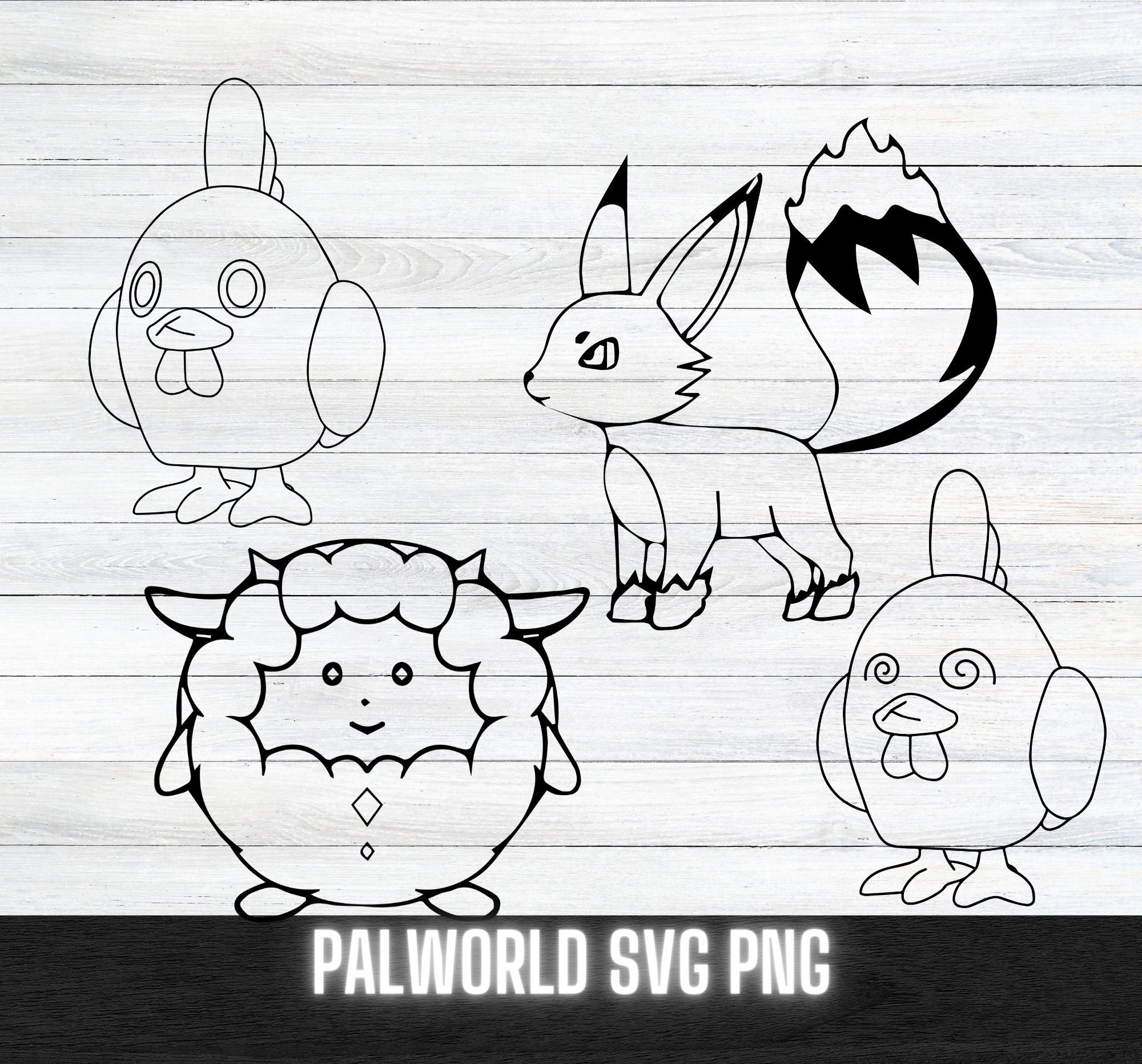Palworld PNG SVG - Etsy