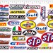 FREE SHIPPING 100 Racing Decals Stickers Drag Race Nascar High Quality ...