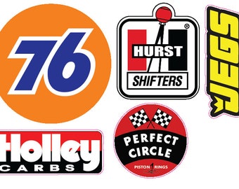 FREE SHIPPING 100 Racing Decals Stickers Drag Race Nascar - Etsy