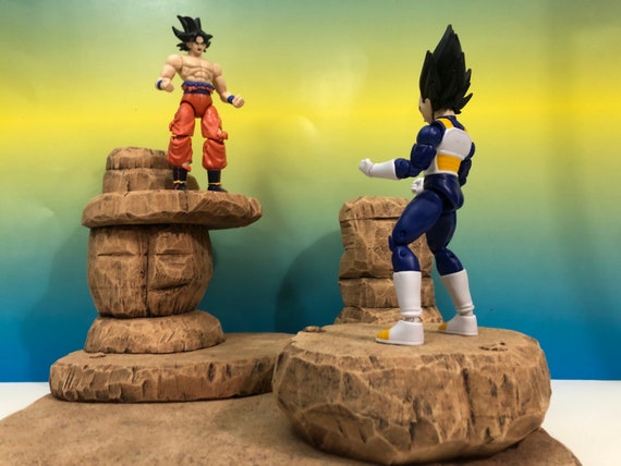 1 12 Scale Tall Rocks Diorama Detolf Action Figure Photography Sayian Arc Goku Vs Vegeta Dragon Ball Z Etsy Canada