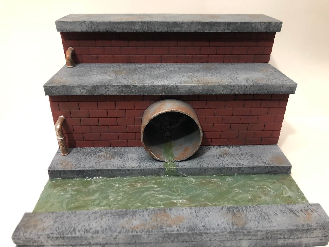 1:12 Scale Sewer Riser Diorama Base Detolf Action Figure - Etsy