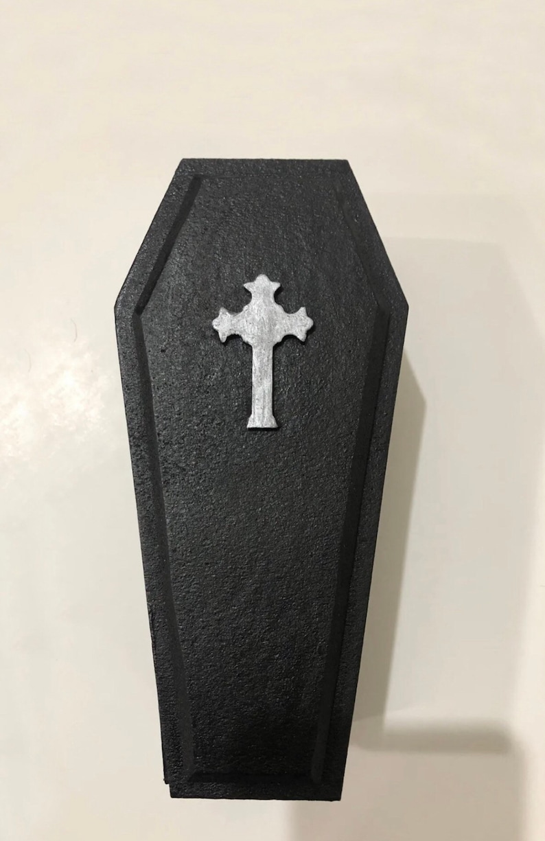 1:12 Scale Black Coffin Prop Diorama Action Figure Photography - Etsy