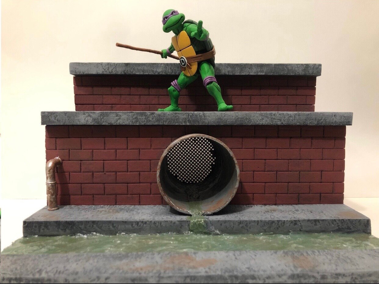 1:12 Scale Sewer Riser Diorama Base Detolf Action Figure Photography ...
