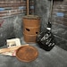 1:12 Scale Rusty Burn Barrel Prop Lot Diorama Action Figure Photography ...