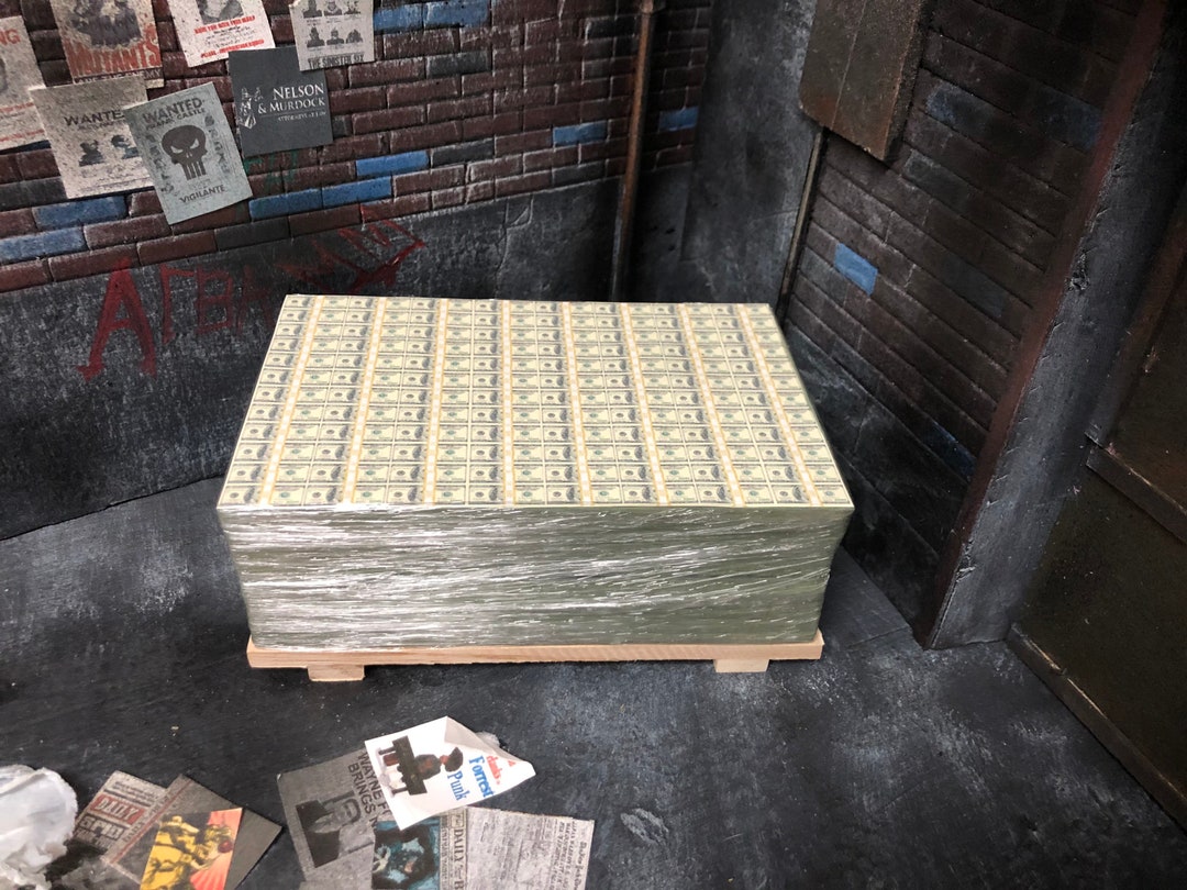 1:12 Scale Large Money Pallet Prop Diorama Action Figure Photography - Etsy