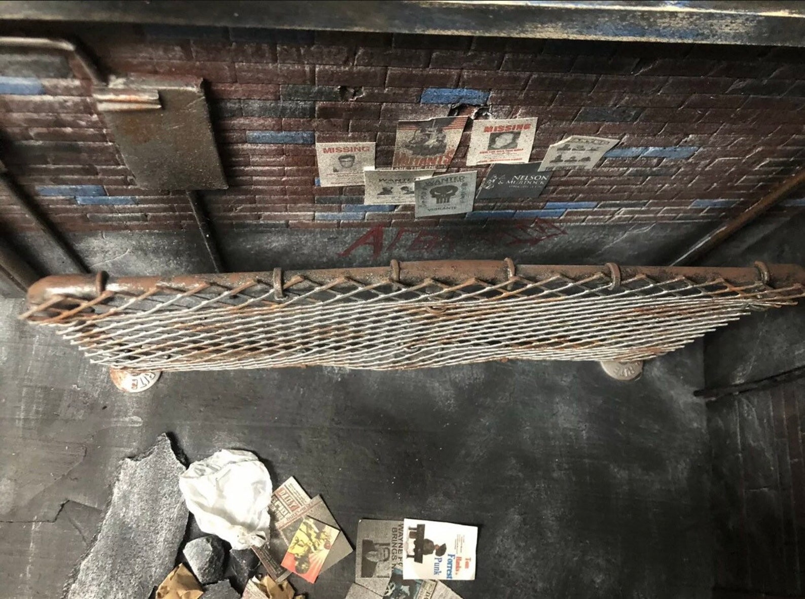 1:12 Scale Rusted Chain Link Fence Prop Diorama Action Figure | Etsy