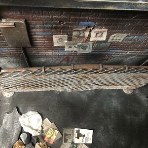 1:12 Scale Rusted Chain Link Fence Prop Diorama Action Figure ...