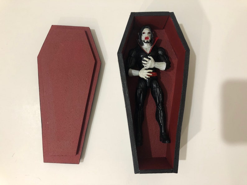 1:12 Scale Black Coffin Prop Diorama Action Figure Photography - Etsy