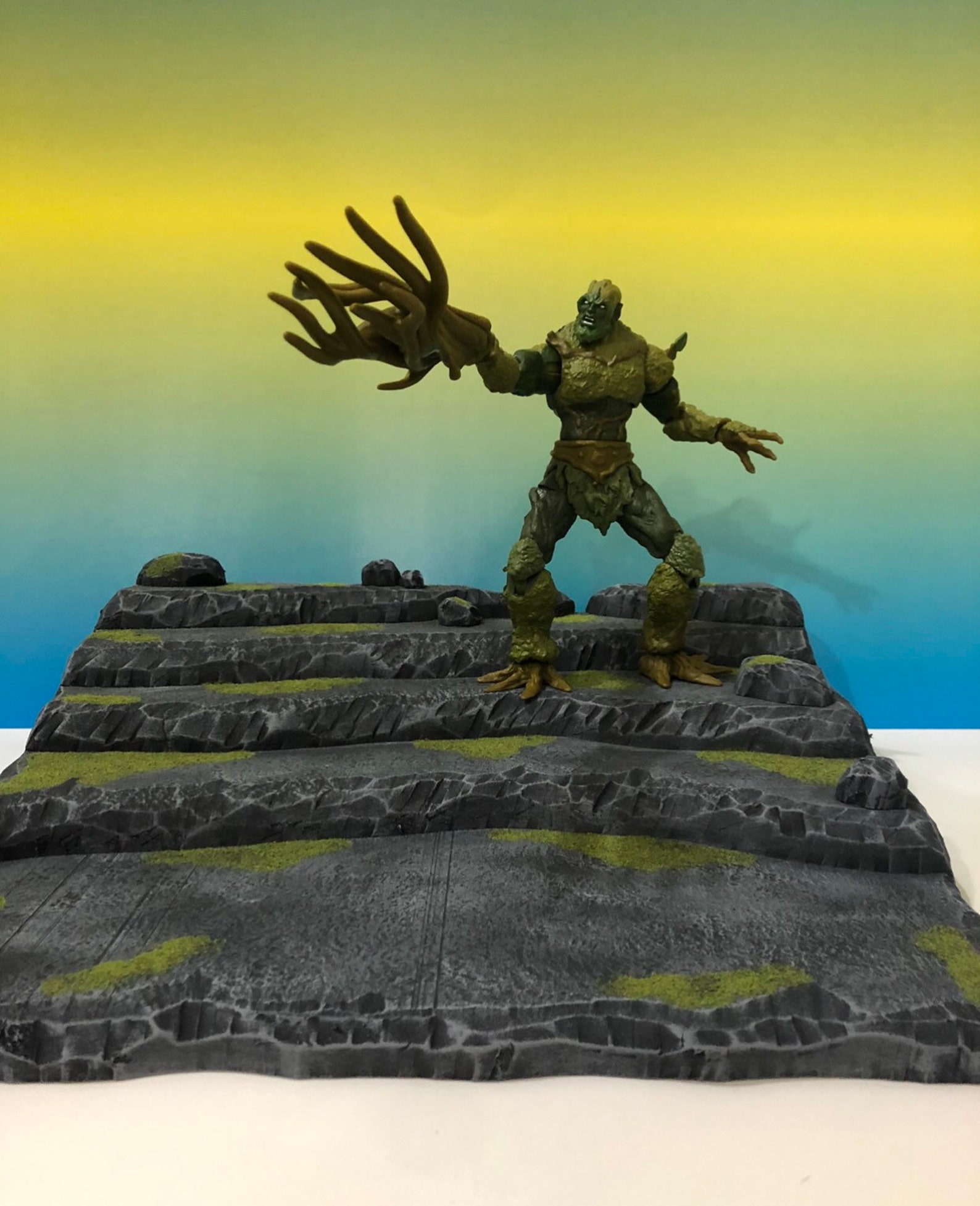 1:12 Moss Stone Riser Diorama Base Detolf Action Figure Photography - Etsy
