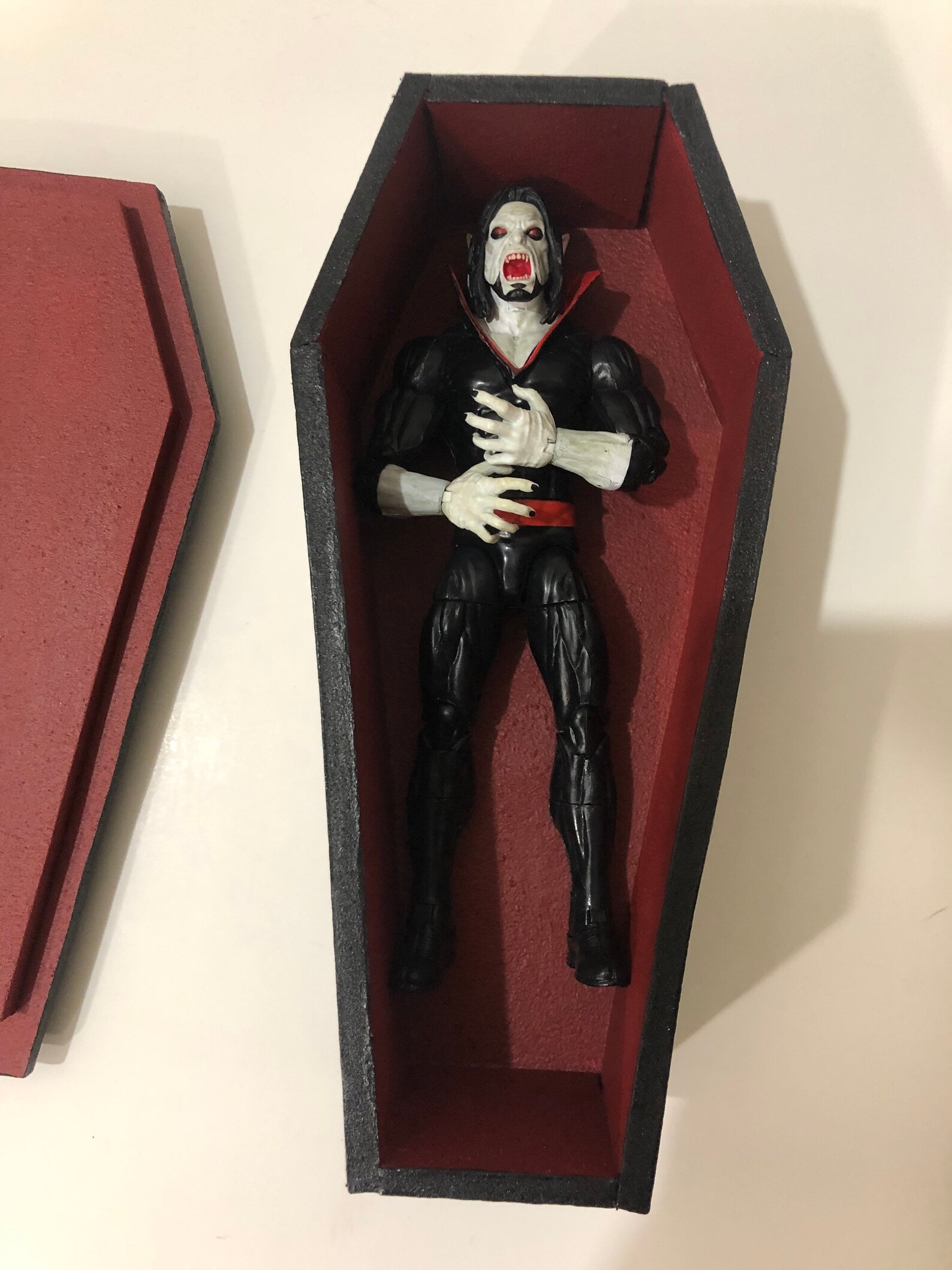 1:12 Scale Black Coffin Prop Diorama Action Figure Photography - Etsy