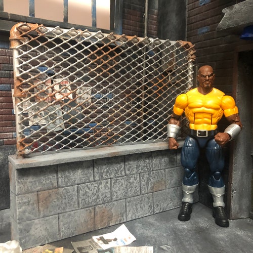 1:12 Scale Rusted Chain Link Fence Prop Diorama Action Figure - Etsy