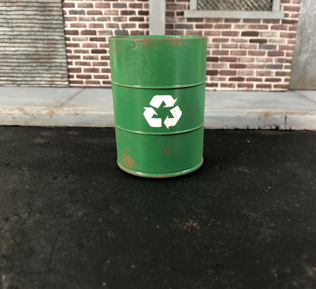 1:12 Scale Recycle Barrel Prop Diorama Action Figure Photography - Etsy
