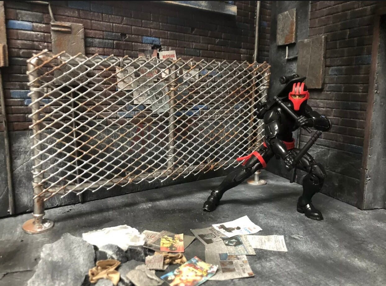 1:12 Scale Rusted Chain Link Fence Prop Diorama Action Figure - Etsy