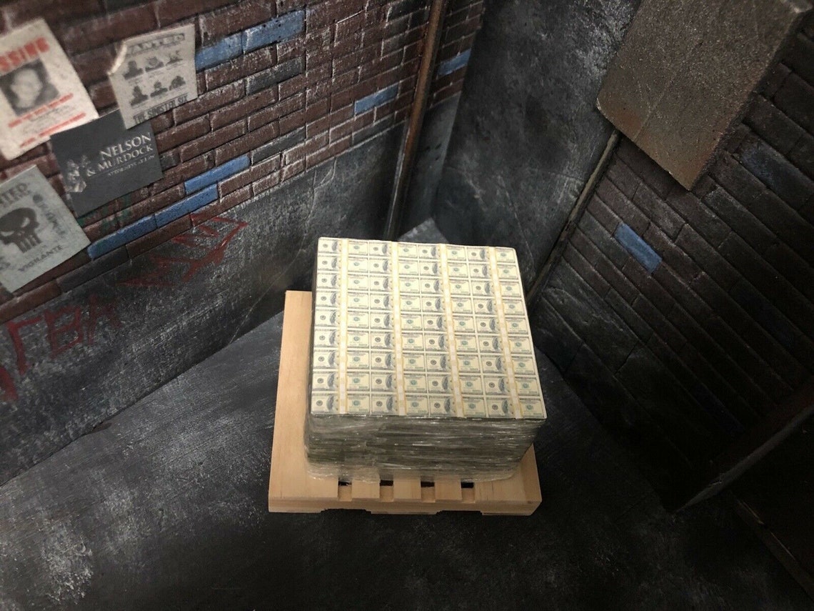1:12 Scale Money Pallet Prop Diorama Action Figure Photography - Etsy