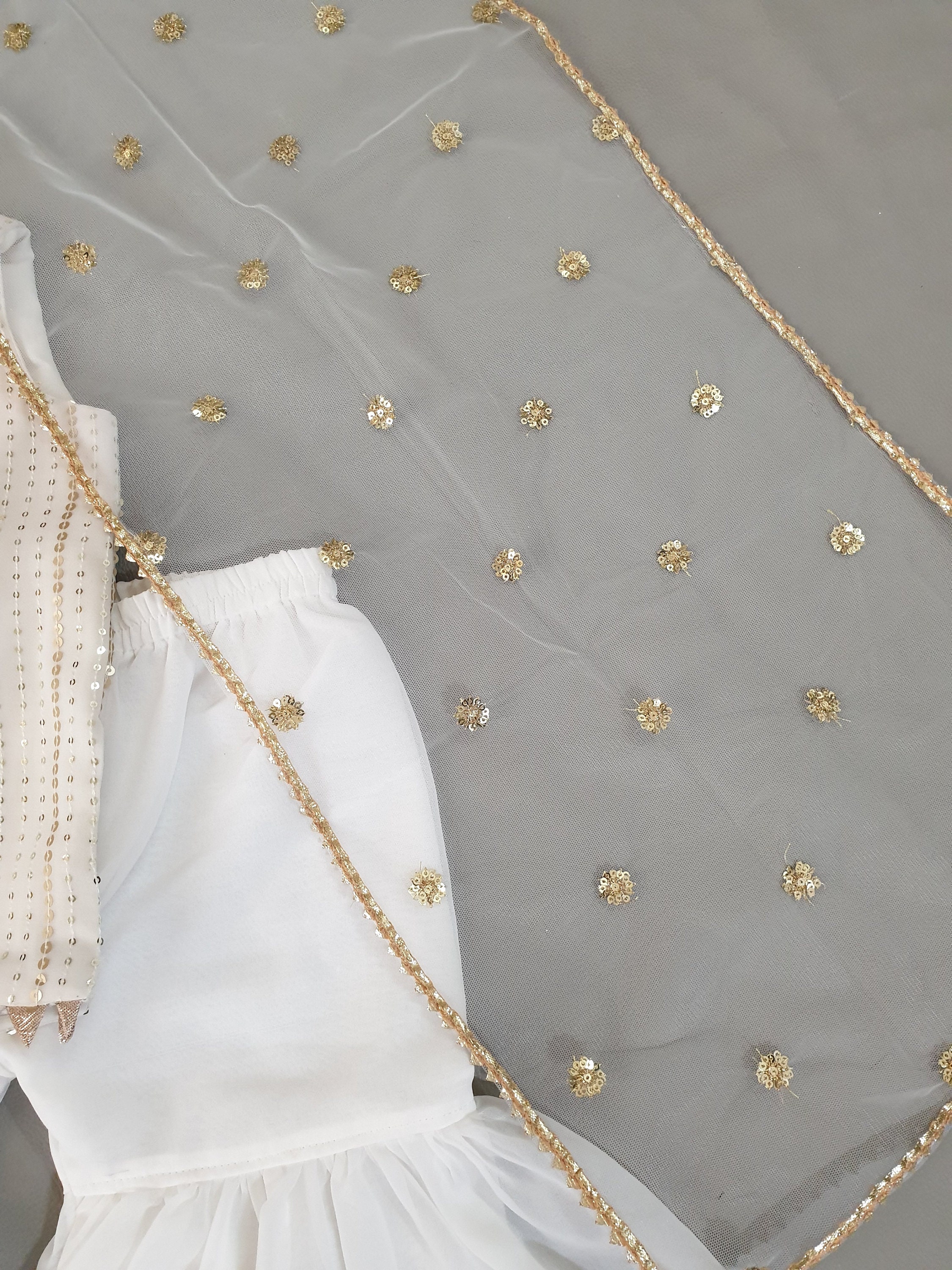 White Sharara Set for Little Girlssharara Kurti Set Girls - Etsy