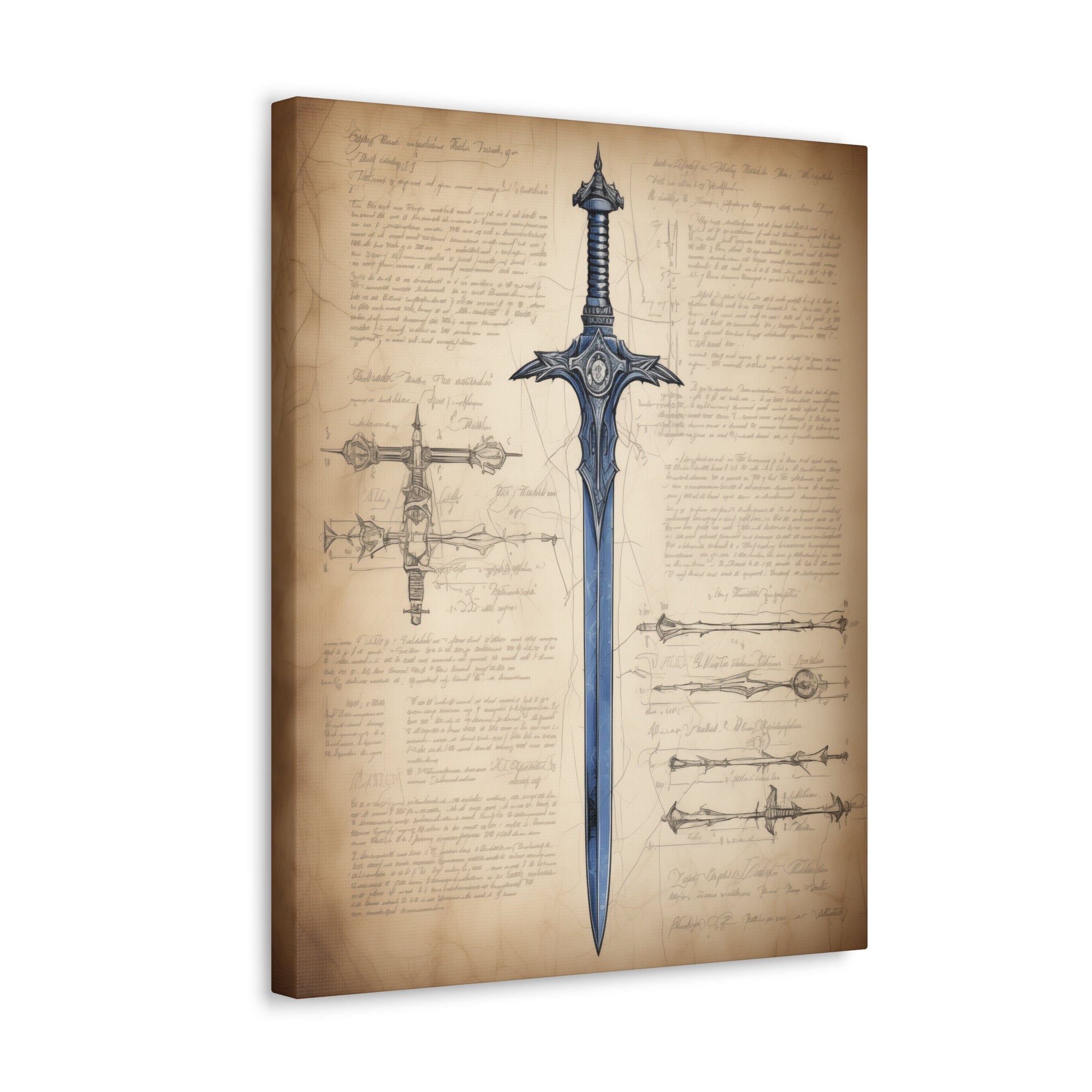 Elegant Sword Blueprint - Etsy