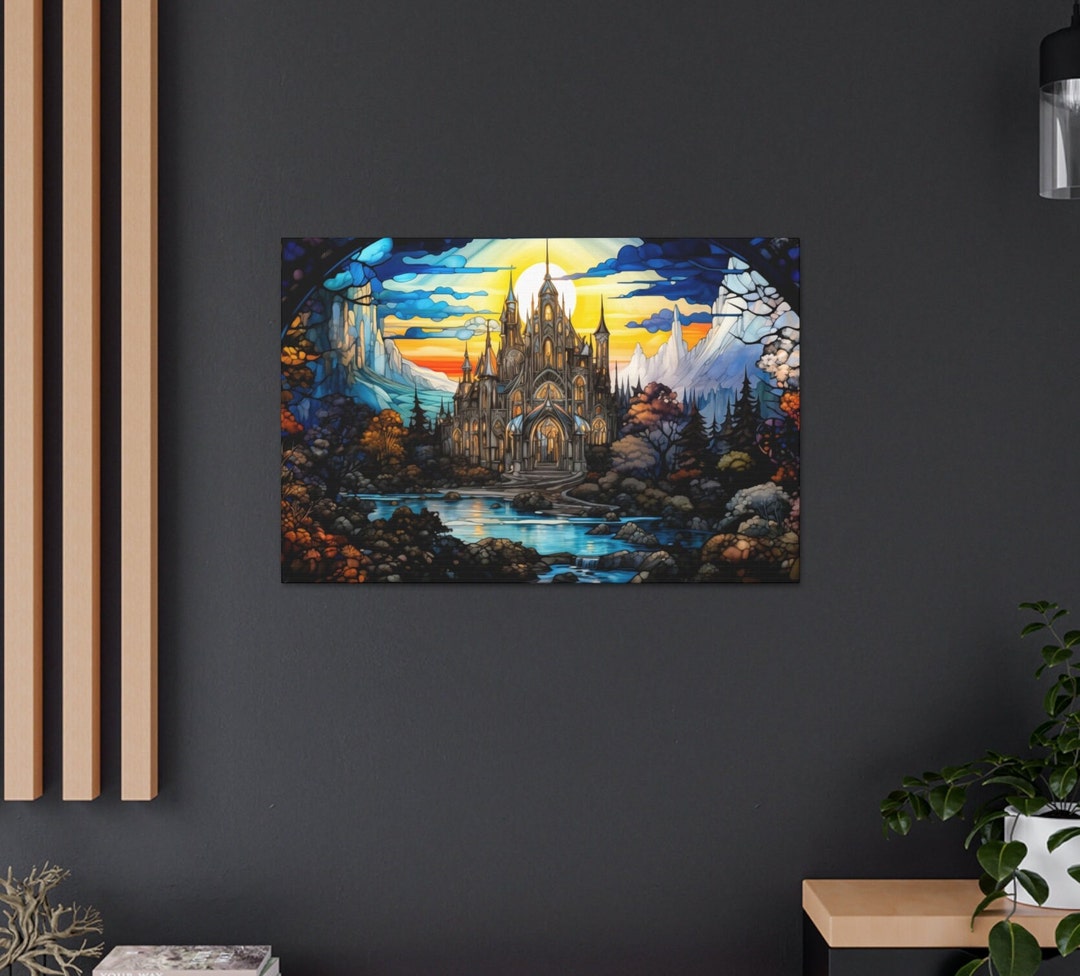 Stained Glass Castle - Etsy