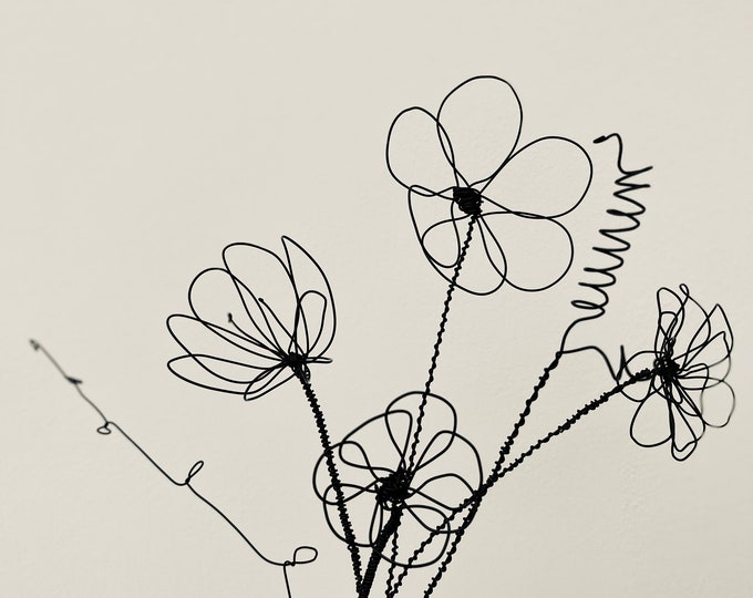 Handcrafted Single Stem Wire Chrysanthemum Flower-mothers Day ...