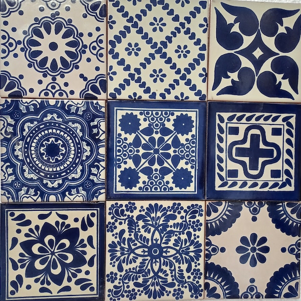 Mexican 6 X 6 Inch Ceramic Tiles - Etsy