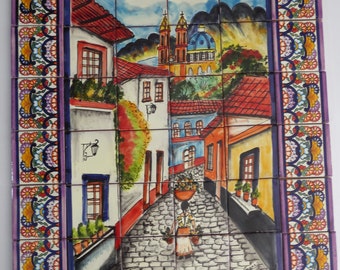 Mexican Talavera Mural - Etsy