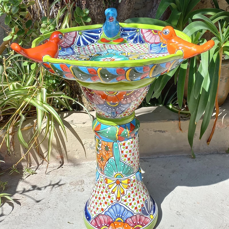 Pottery Bird Bath - Etsy