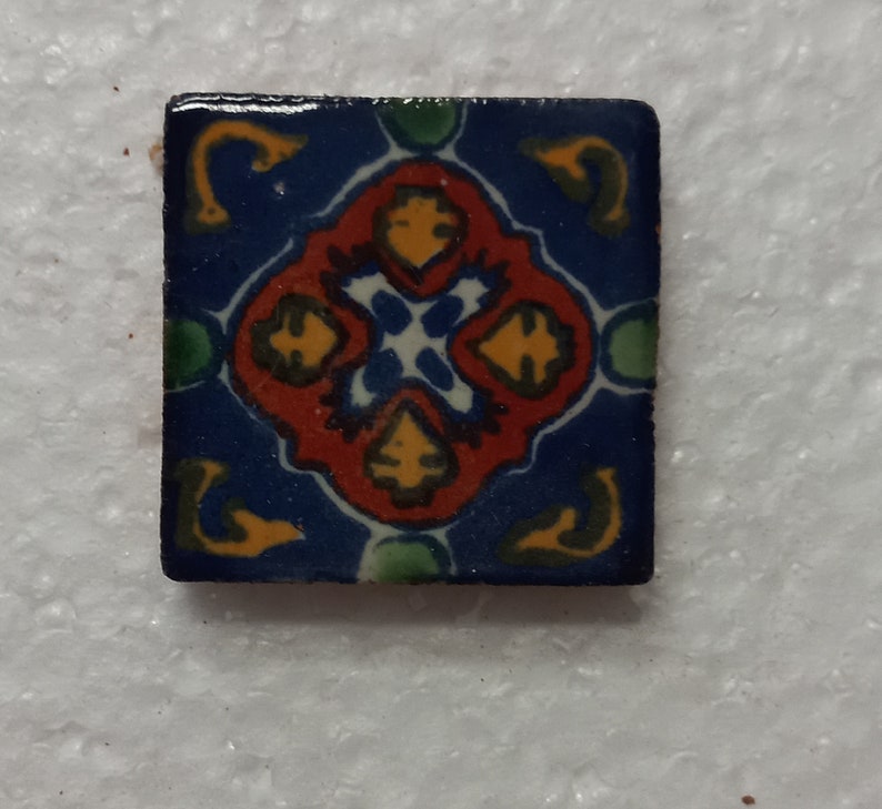 200 Assorted Hand Painted Mexican Talavera Tiles 1" X 1" Tiles Folk Art ...