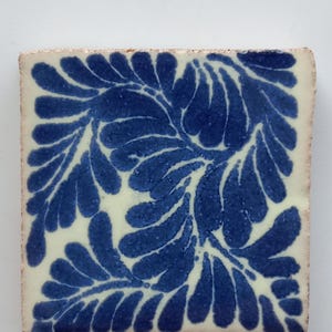 100 Blue and White Hand Painted Mexican Talavera Tiles 1" X 1" Tiles ...