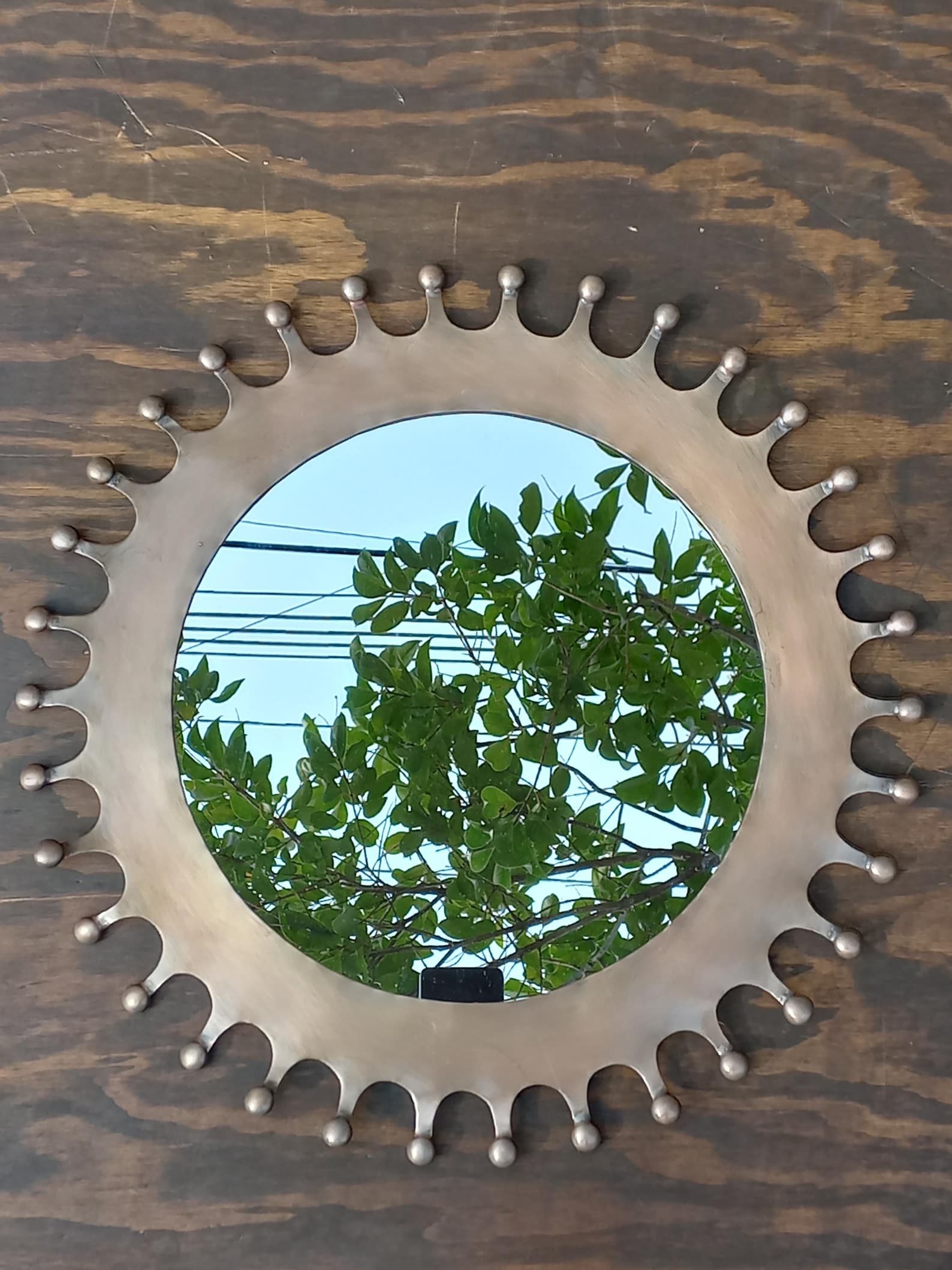 PUNCHED TIN MIRROR Hacienda Style Mirror, Folk Art, Handmade in Mexico ...