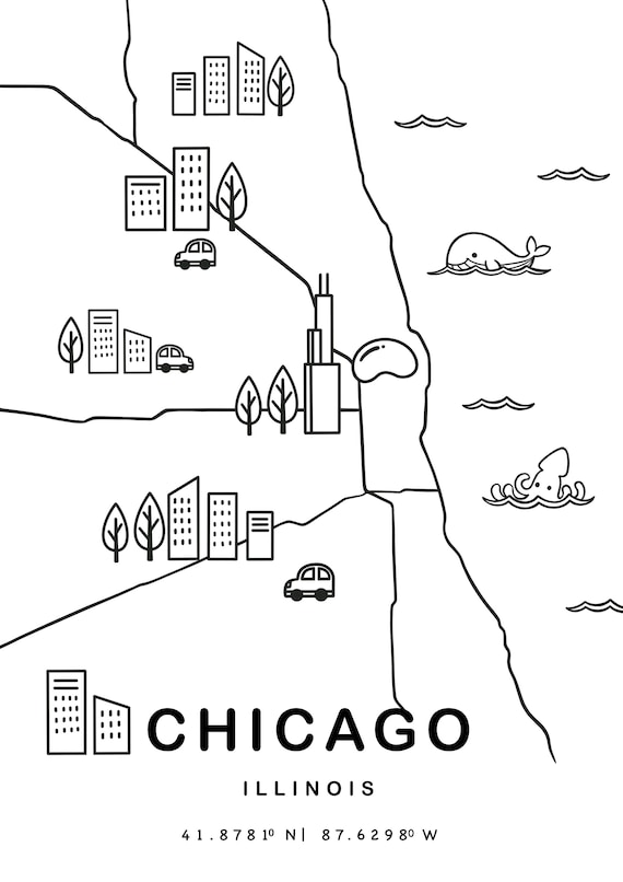 City Map Coloring Pages