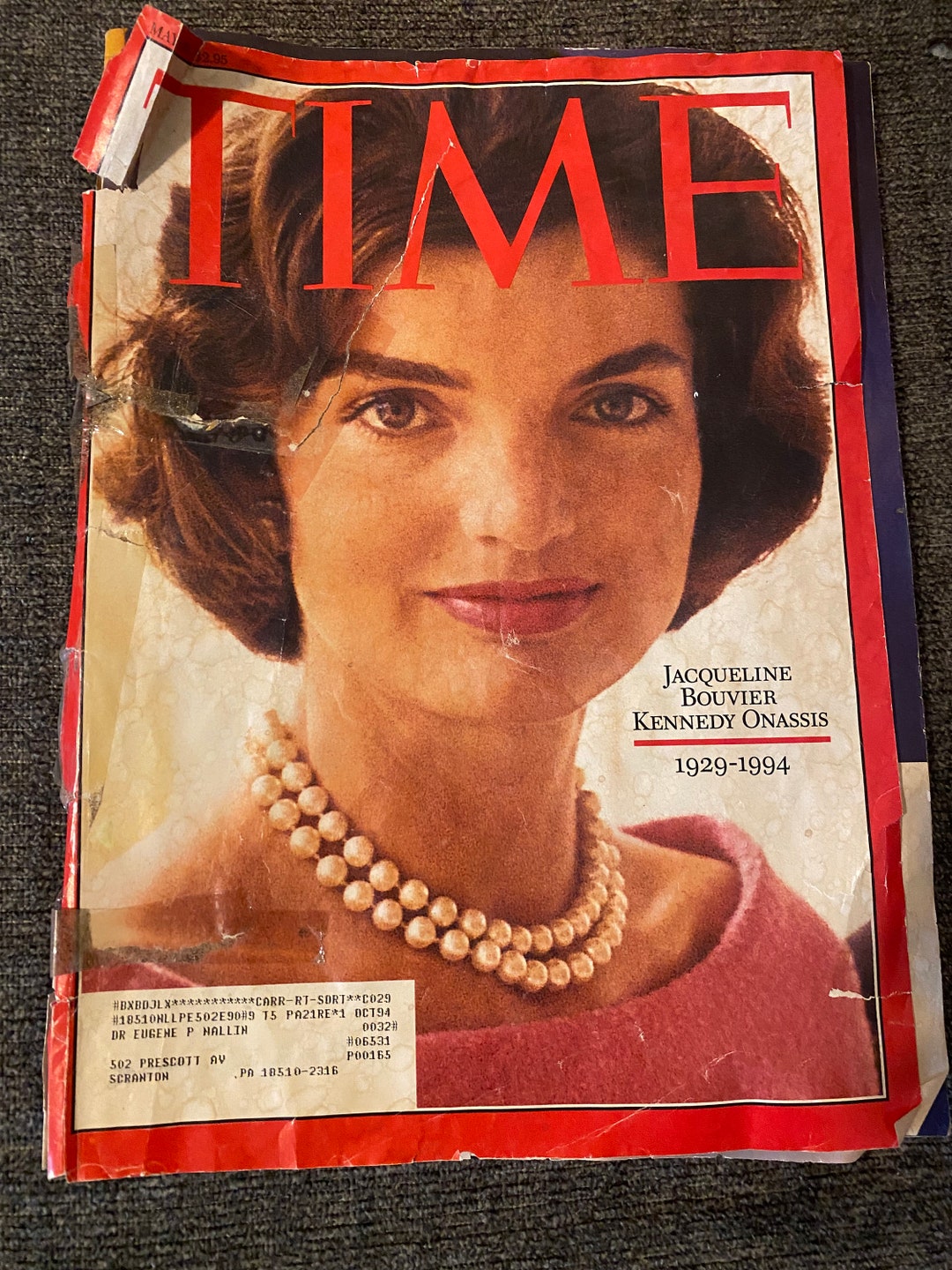 TIME MAGAZINE, Jacqueline Bouvier Kennedy Onassis 1929-1994, May 30 ...