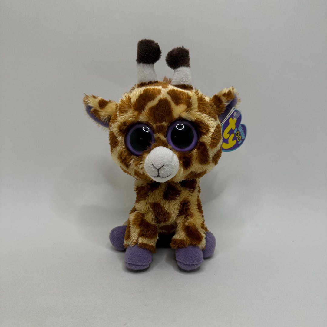 Ty "safari" the Giraffe Beanie Boo With Solid Eyes, Rare & Retired - Etsy