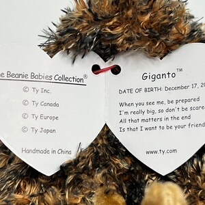 Ty giganto the Wooly Mammoth Beanie Baby Vintage - Etsy