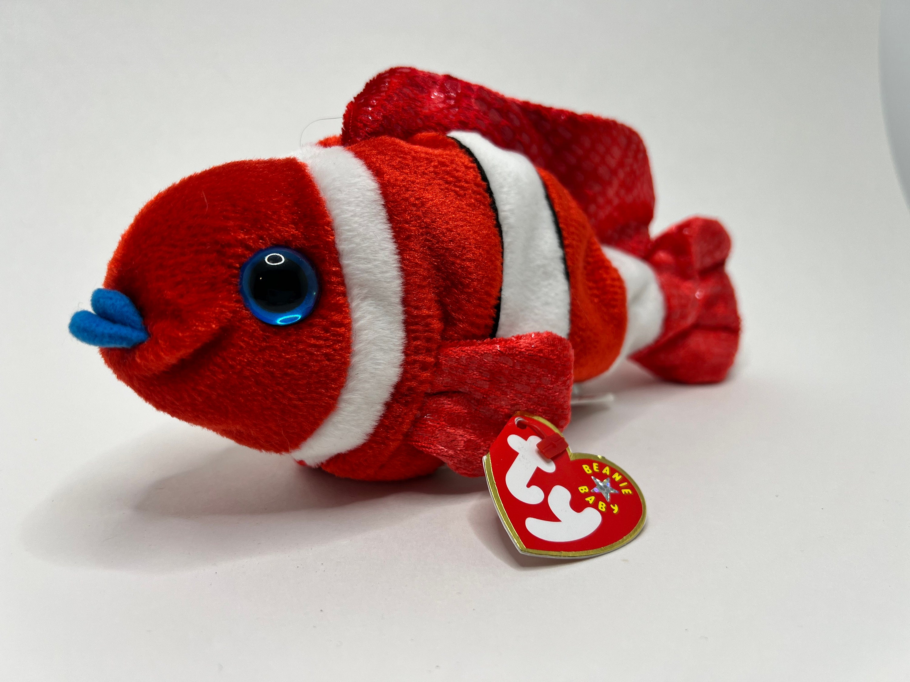 Ty jester the Clown Fish Beanie Baby Vintage - Etsy