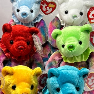 Ty Complete Set of the Birthday Bears Beanie Babies, Vintage, Rare and ...