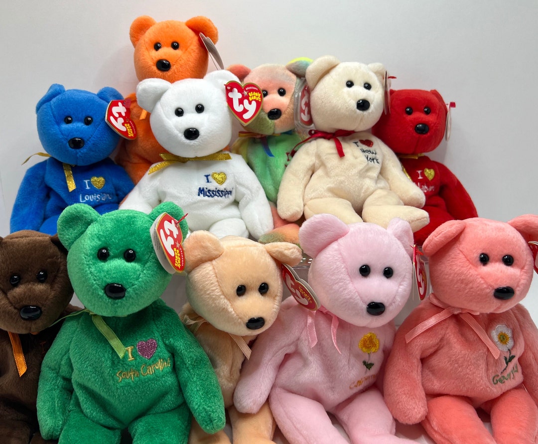 Ty "i Heart" State or City Bears, Beanie Baby, Vintage, Rare and ...