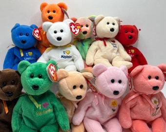 Ty Beanie Babies - I Love State and City Bears - Mississippi, Alabama ...