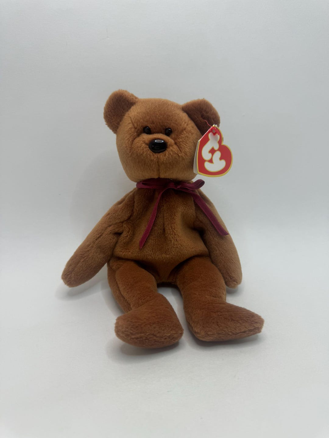Ty "teddy" the Bear New Face Beanie Baby, 3rd Generation, Vintage, Rare ...