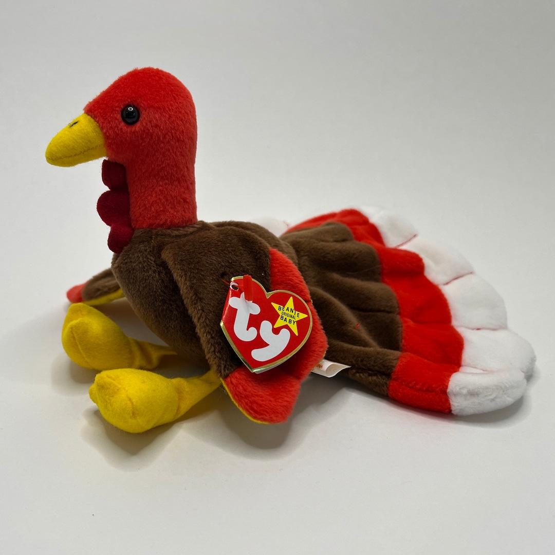 Ty gobbles the Turkey Beanie Baby, Vintage, Rare and Retired - Etsy