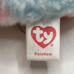Ty "rainbow" the Poodle From the Puffies Beanie Baby Collection - Etsy