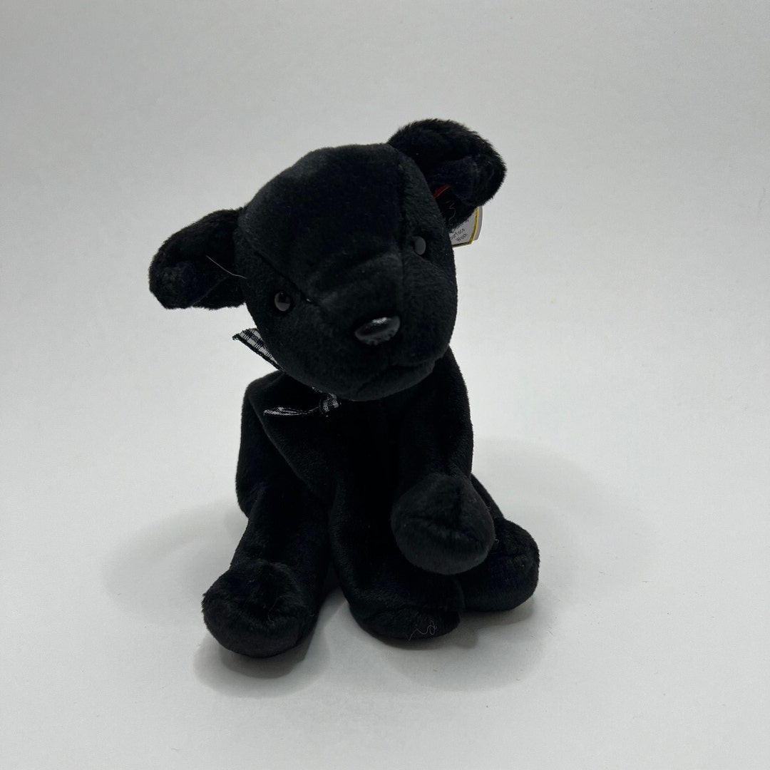 Rare Beanie Babies Black Lab Luke the Black Lab Vintage Toys - Etsy