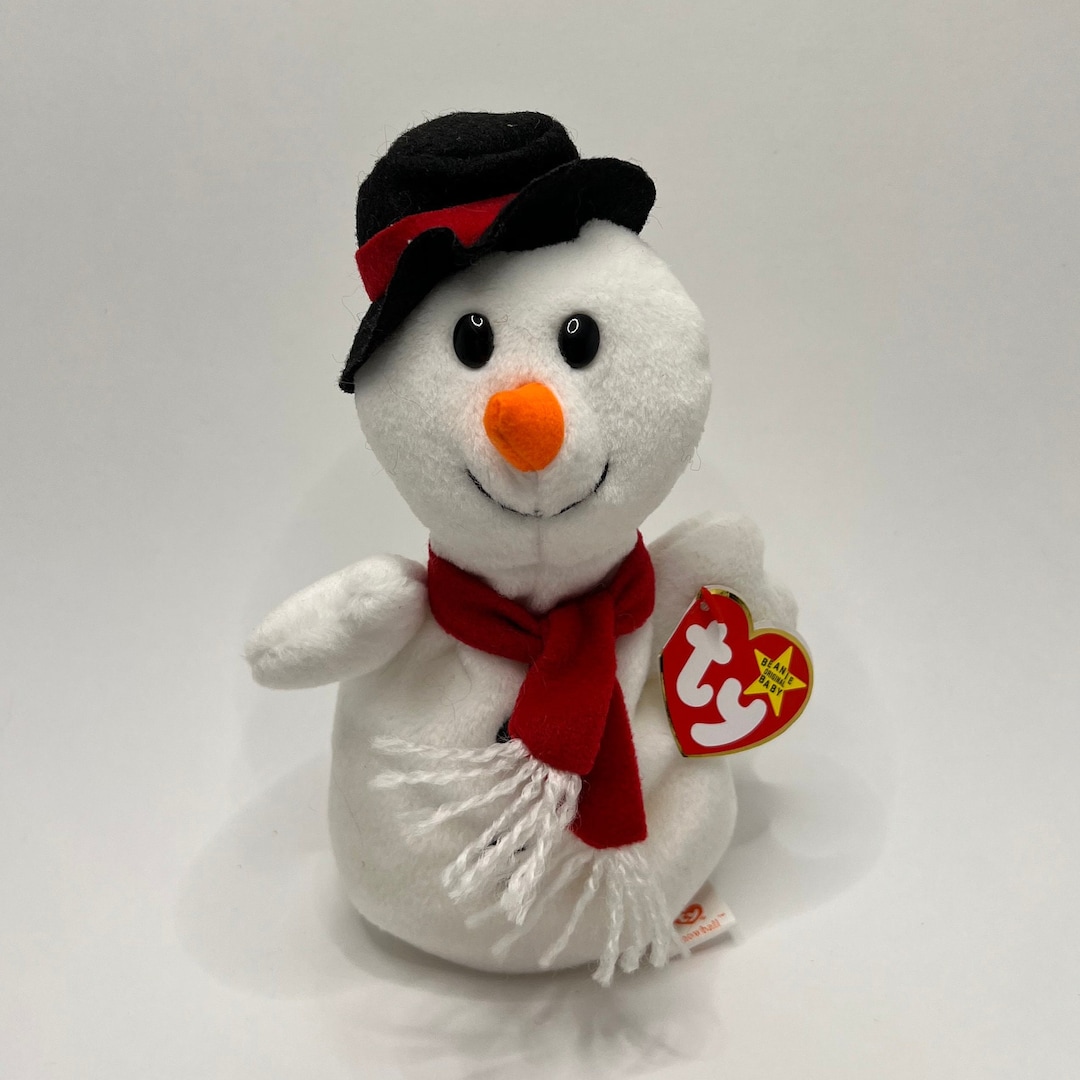 Ty "snowball" the Snowman Beanie Baby, Vintage, Rare and Retired - Etsy
