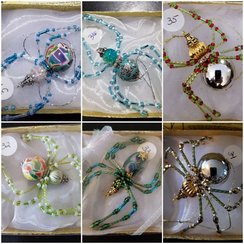 Handmade Holiday Christmas Spider Ornament W/ Legend , Great Gift - Etsy