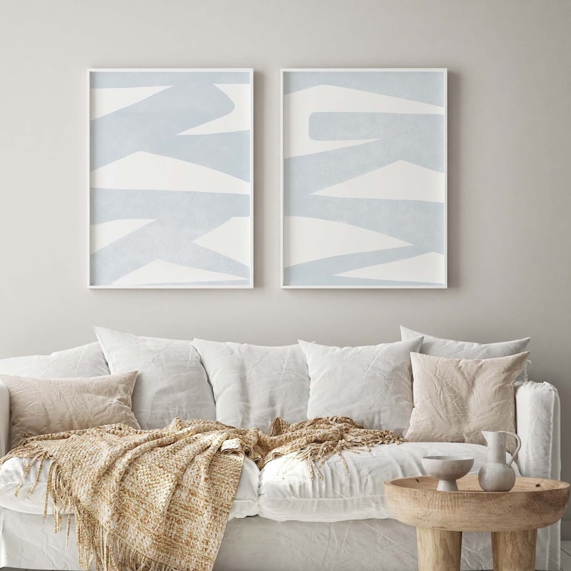 Blue Abstract - Etsy