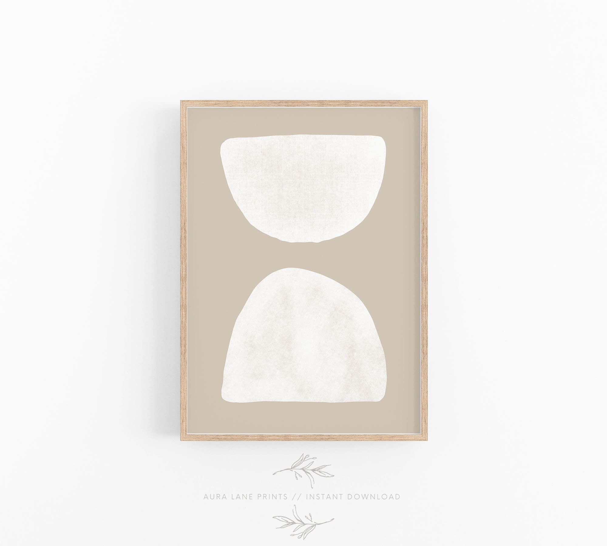 Neutral Abstract Wall Art, Minimalist Wall Art, DIGITAL DOWNLOAD Prints ...